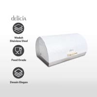 Jual Delicia 39 X 28 Cm Tempat Roti Stainless Steel Putih Terbaru ...