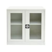 Jual Informa Kabinet Kantor Metal 2 Pintu Kaca Putih Terbaru | Ruparupa