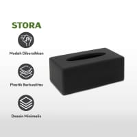 Jual Stora Tempat Tissue Hitam Terbaru | Ruparupa