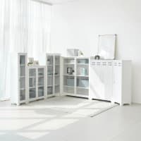 Jual Informa Orla Kabinet Kantor Metal 2 Pintu Kaca Low Putih Terbaru ...