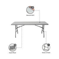 Jual Zown Meja Lipat Serbaguna Xl 150 Abu Abu Terbaru | Ruparupa
