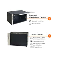 Jual Tactix Filling Cabinet Besi Garasi Dengan Pintu Lift Up Hitam ...