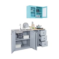 Jual Informa Scott Kitchen Set Metal Abu Abu Terbaru | Ruparupa