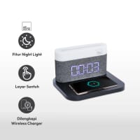 Jual Arthome Jam Digital Dengan Wireless Charger Nsl Hitam Terbaru ...