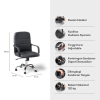 Jual Informa Neo Mjolnir Kursi Kantor Sandaran Rendah Hitam Terbaru ...