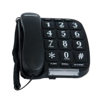 Jual Krisbow Telepon Analog Big Button Hitam Terbaru | Ruparupa