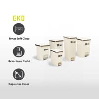 Jual Eko 30 Ltr Hana Tempat Sampah Pedal Slim Putih Terbaru | Ruparupa