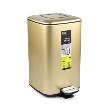 Jual Eko 12 Ltr Tempat Sampah Besi Gold Terbaik | Informa