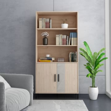 Jual Informa Kian Rak Buku Cokelat Oak Terbaik | Informa