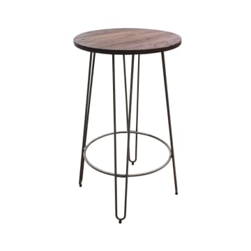 Jual Informa Manley Meja Bar Gunmetal Cokelat Terbaik | Informa