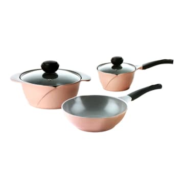 Jual Chef Topf Set 3 Pcs Perlengkapan Masak Pink Terbaik | Informa
