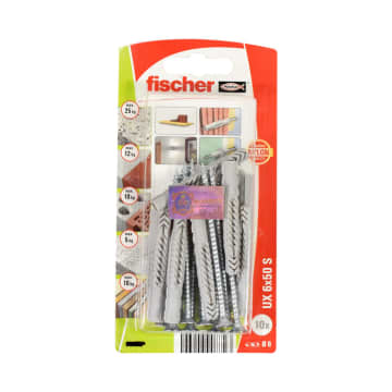 Jual Fischer Set Sekrup Nylon Ux 6 X 50 10 Pcs Terbaik | Informa