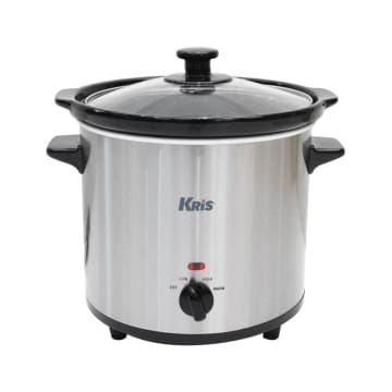 Jual Kris Slow Cooker 3 5 Ltr 200 Watt Silver Terbaru | Ruparupa