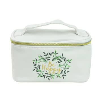 Jual Pouch Kosmetik Leaves 18 5 X 8 5 X 11 5 Cm Putih Terbaik | Informa