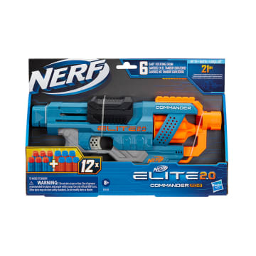 Jual Nerf Pistol Mainan Elite 2 0 Commander Biru Terbaru | Ruparupa
