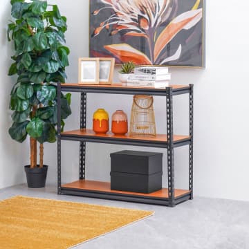 Jual Informa Isley Rak Metal 3 Tingkat 100 X 35 X 88 Cm Hitam Walnut ...