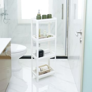 Jual Stora Rak Plastik 4 Tingkat Putih Terbaru | Ruparupa