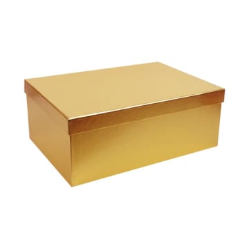 Jual Informa 40 X 28 X 15 5 Cm Deco Kotak Kado Gold Terbaik | Informa