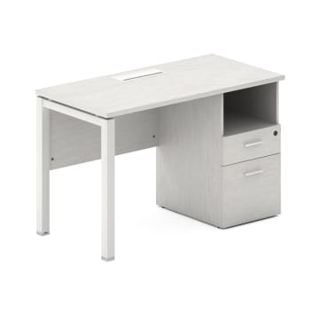 Jual Sieben 120 Cm Neo Meja Kantor Iron Wood Terbaik | Informa