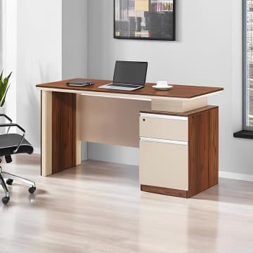 Jual Informa Monthana Meja Kantor 1407 Cokelat Walnut Terbaik | Informa