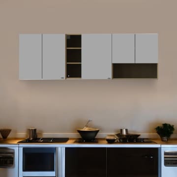 Jual Informa 180 Cm Ivy Ii Kabinet Dinding Dapur Putih Cokelat Oak ...