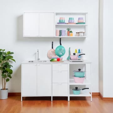 Jual Informa Loris Kitchen Set Metal Putih Terbaik | Informa