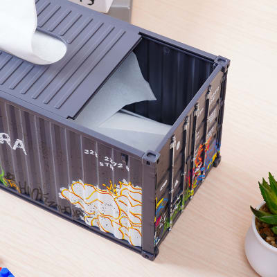 Jual Stora Kotak Tisu Container Design Abu Abu Terbaru | Ruparupa