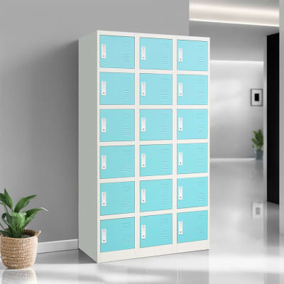 Jual Informa Loker Metal 18 Pintu Biru Mint Terbaru | Ruparupa