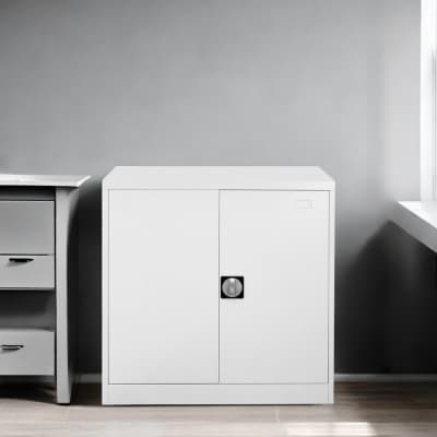 Jual Informa Kabinet Kantor Metal 2 Pintu Putih Terbaru | Ruparupa