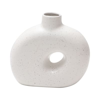 Jual Informa 24 X 8 X 22 5 Cm Nordic Vas Dekorasi O Shape Putih Terbaru ...