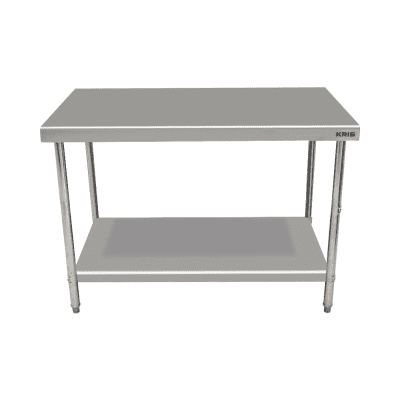 Jual Krischef 120 X 70 Cm Meja Dapur 2 Tingkat Silver Terbaru | Ruparupa