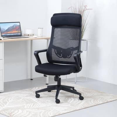 Jual Informa Zilton Kursi Kantor Sandaran Tinggi Hitam Terbaru | Ruparupa