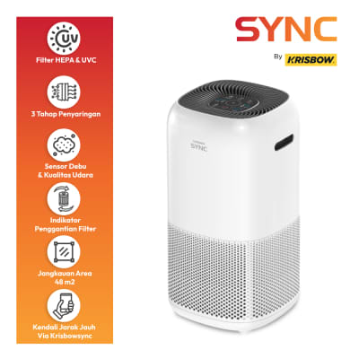 Jual Krisbow Sync 48 M 2 Smart Air Purifier Cadr 400 M 3 Jam Putih ...