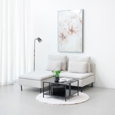 Jual Informa Levi Set Sofa Moduler Armless Chaise Fabric Krem Terbaru ...