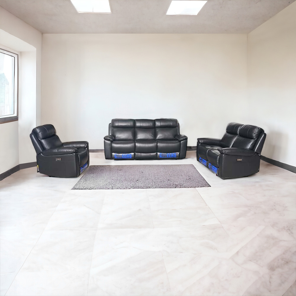 Jual Recliner Leather Sofa Set INFORMA Harga Baru Juli 2024