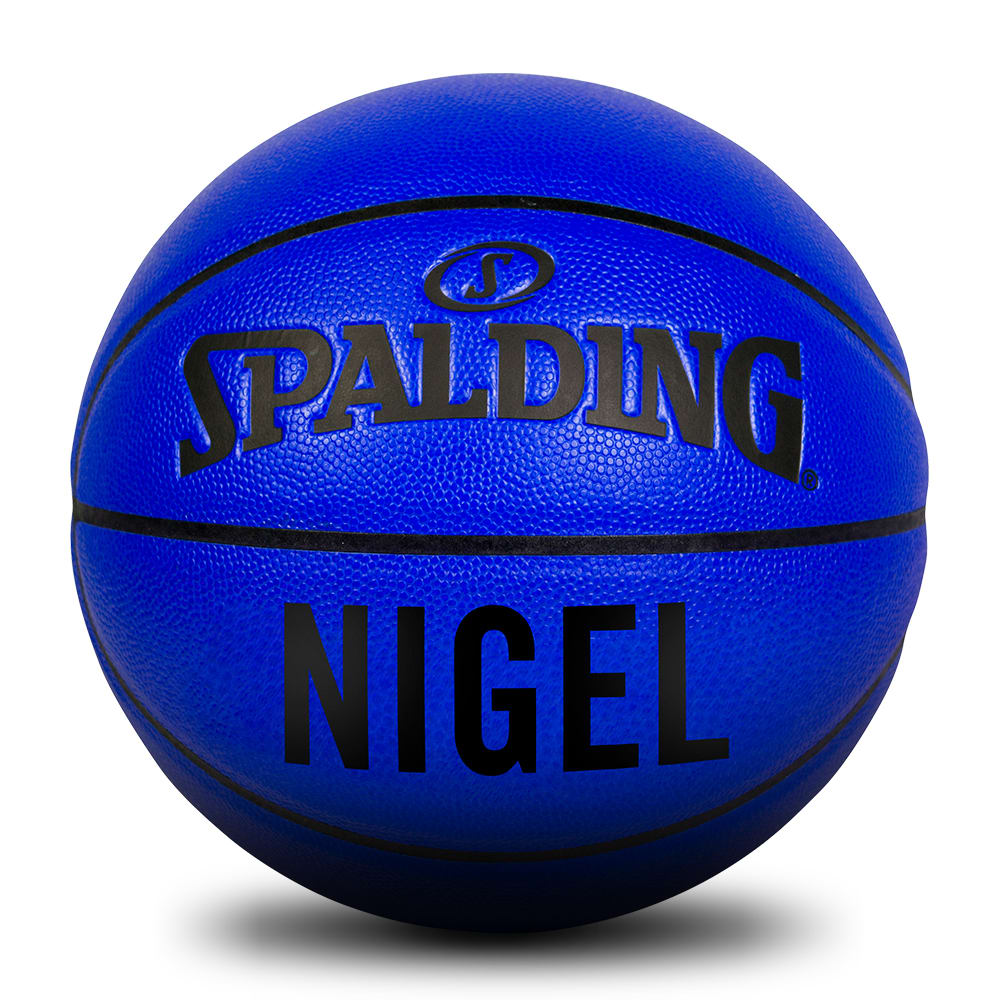 Personalised Blue Spalding Basketball