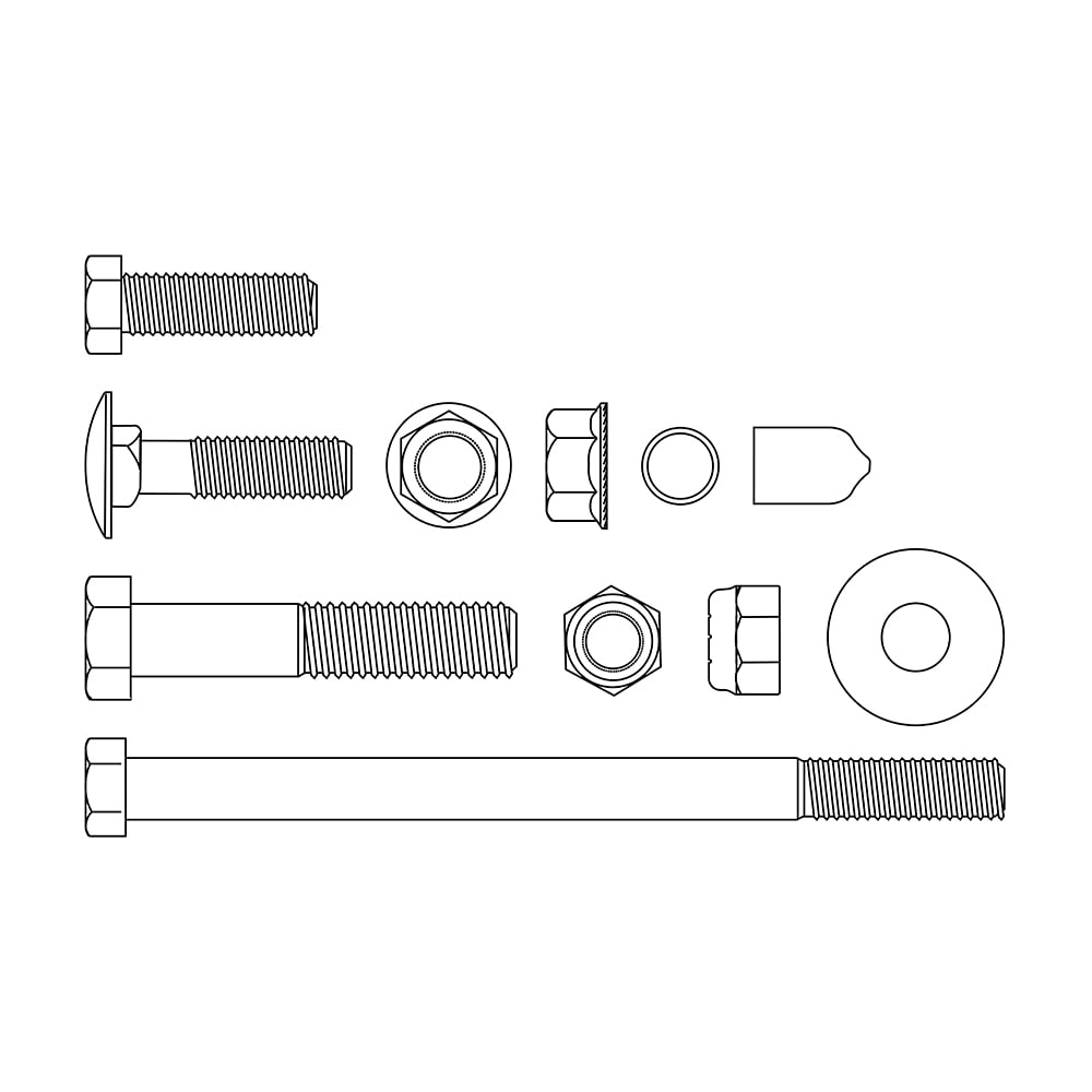 Replacement - Rim Attachment Hardware And Bag