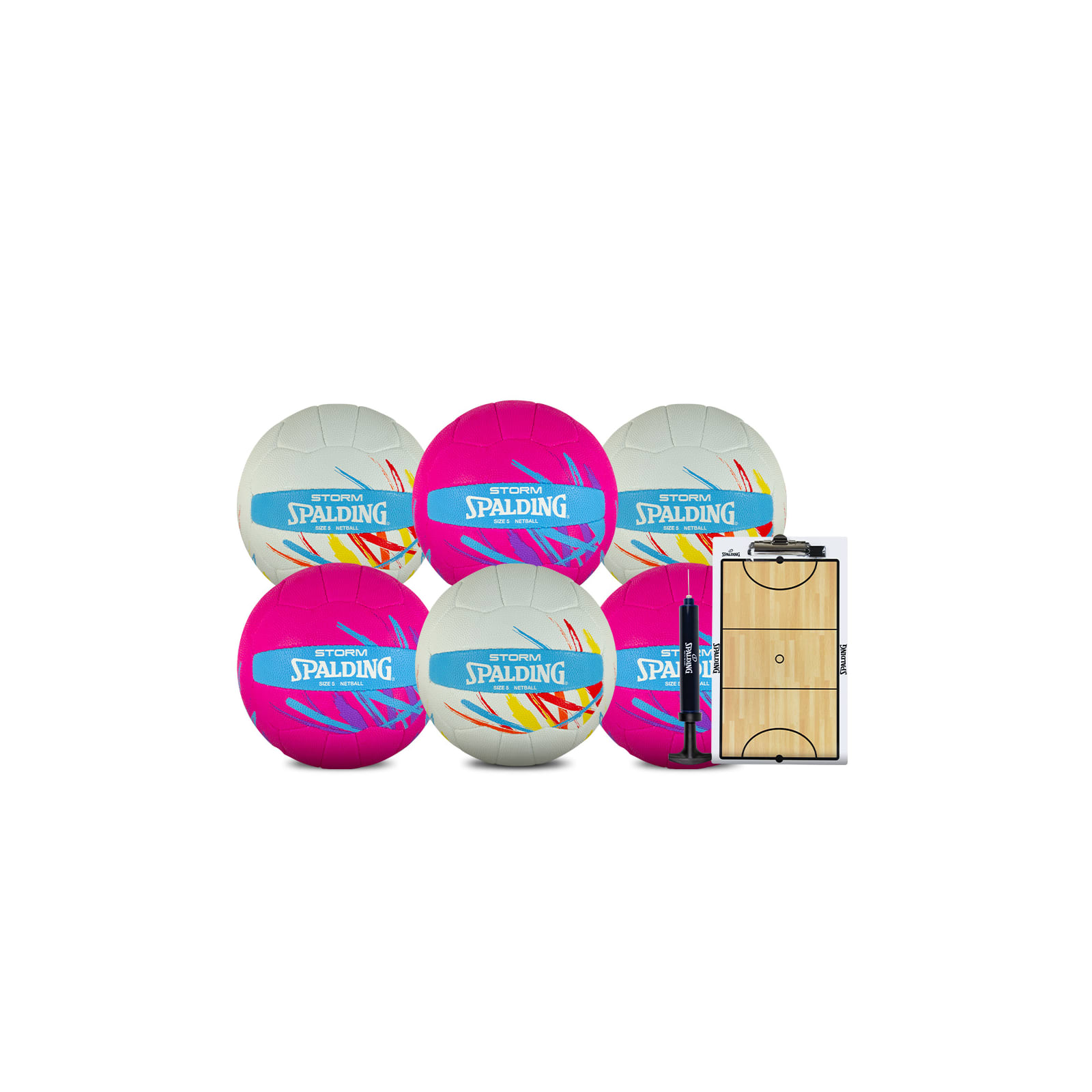 Storm Netball, Pump and Coaches Board Bundle