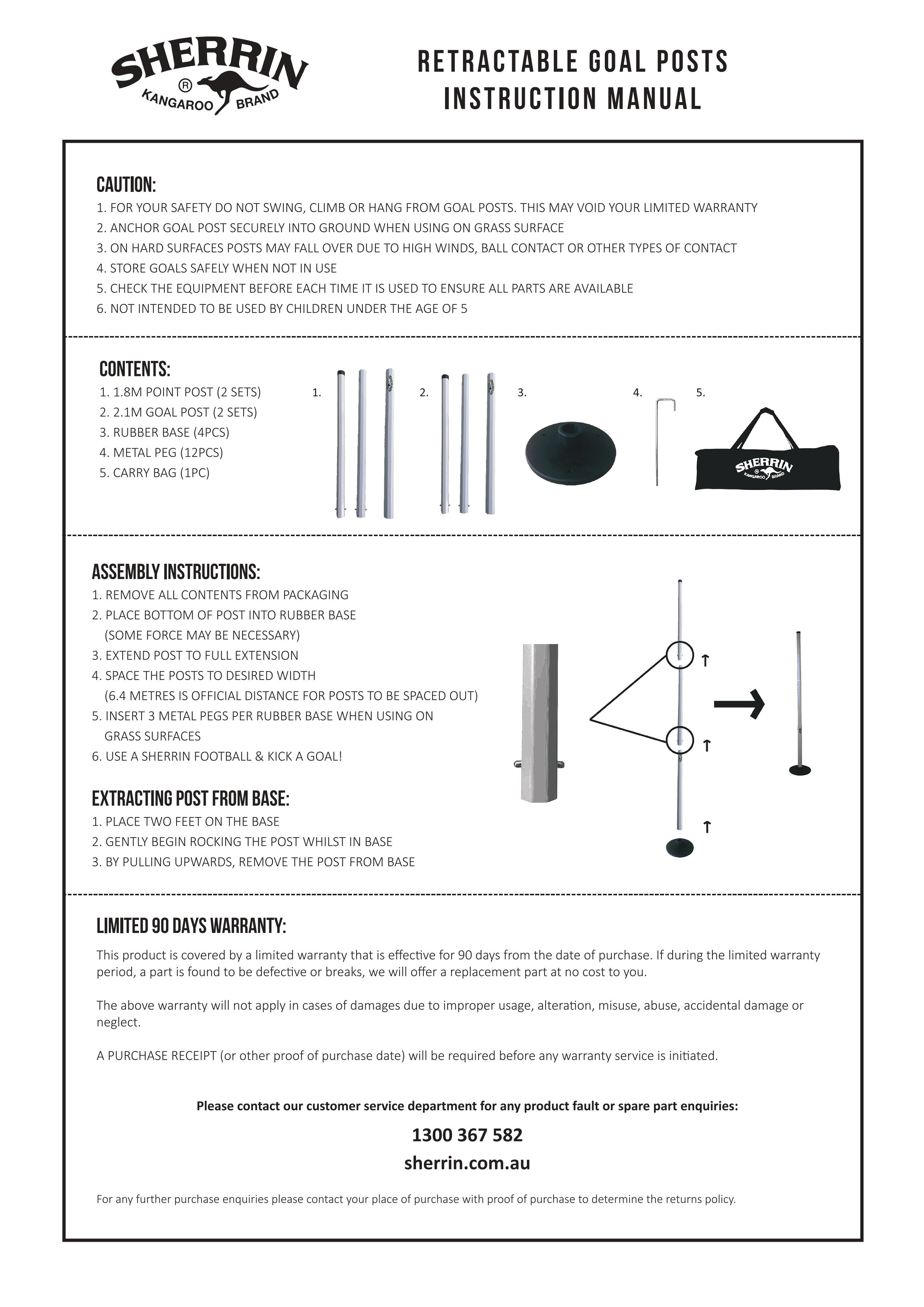 Retractable Goal Posts
