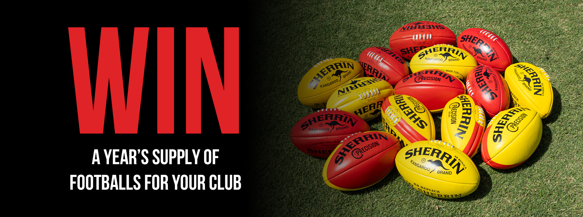 Win a year's supply of footballs for your club