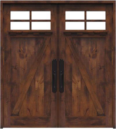 Rustic Ranch Double Front Door | Rustica