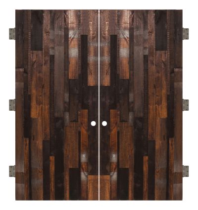 Farmhouse French Full Interior Double Slab Door | Rustica