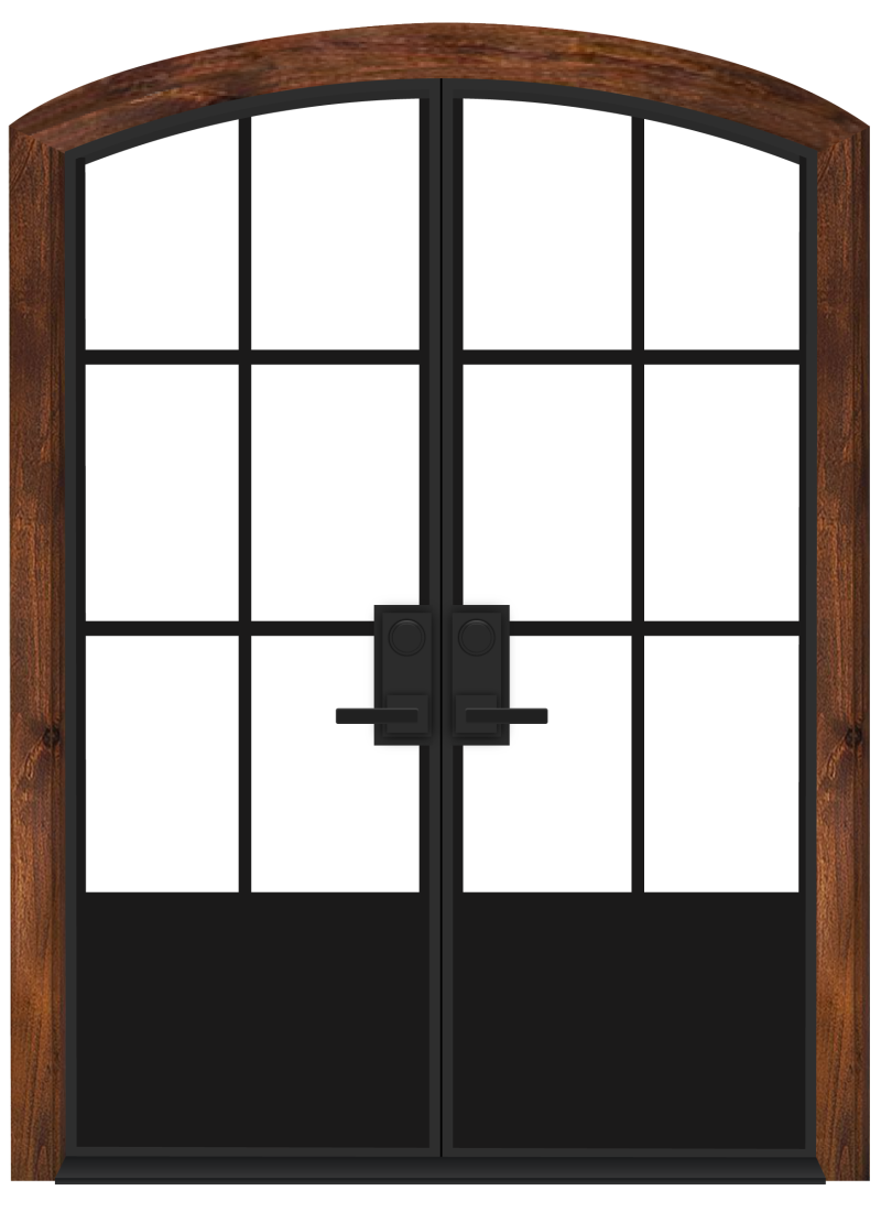 French Quarter Interior Arched Top Double Door | Rustica
