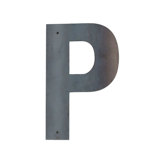 P Large Metal Wall & Outdoor Letter