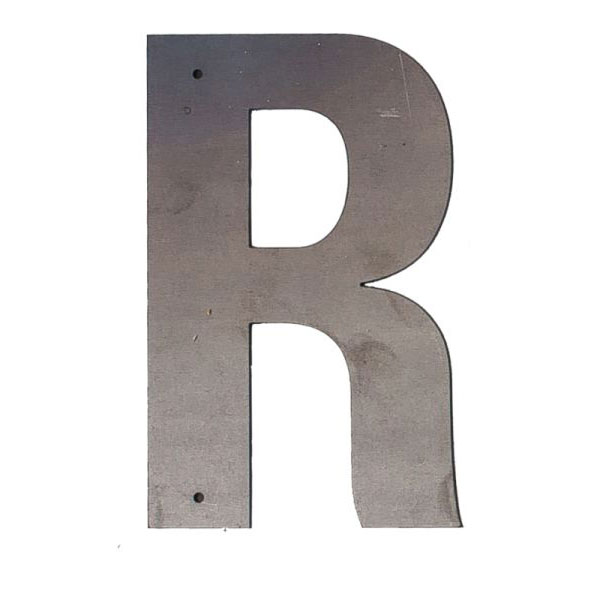 R Large Metal Wall & Outdoor Letter