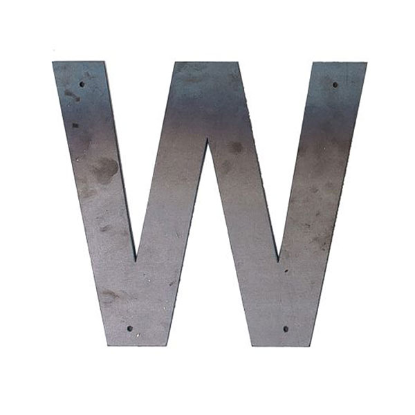 W Large Metal Wall & Outdoor Letter | Rustica