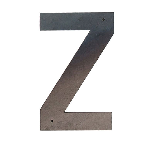 Z Large Metal Wall & Outdoor Letter | Rustica