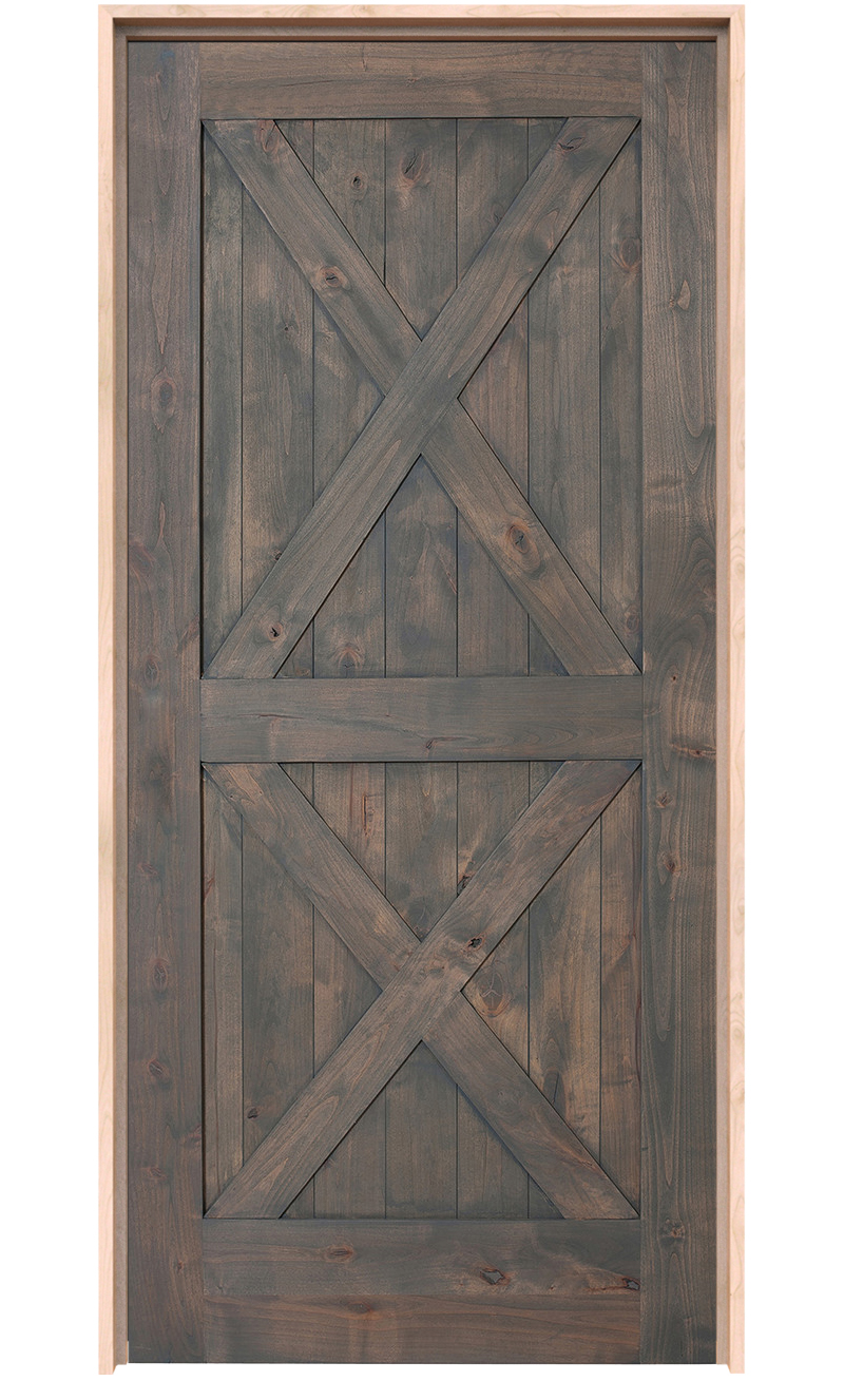 Double X Barn Door: Single Hinged Barn Doors | Rustica