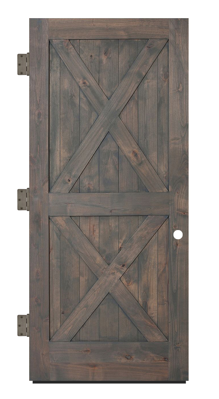 Double X Exterior Slab Door