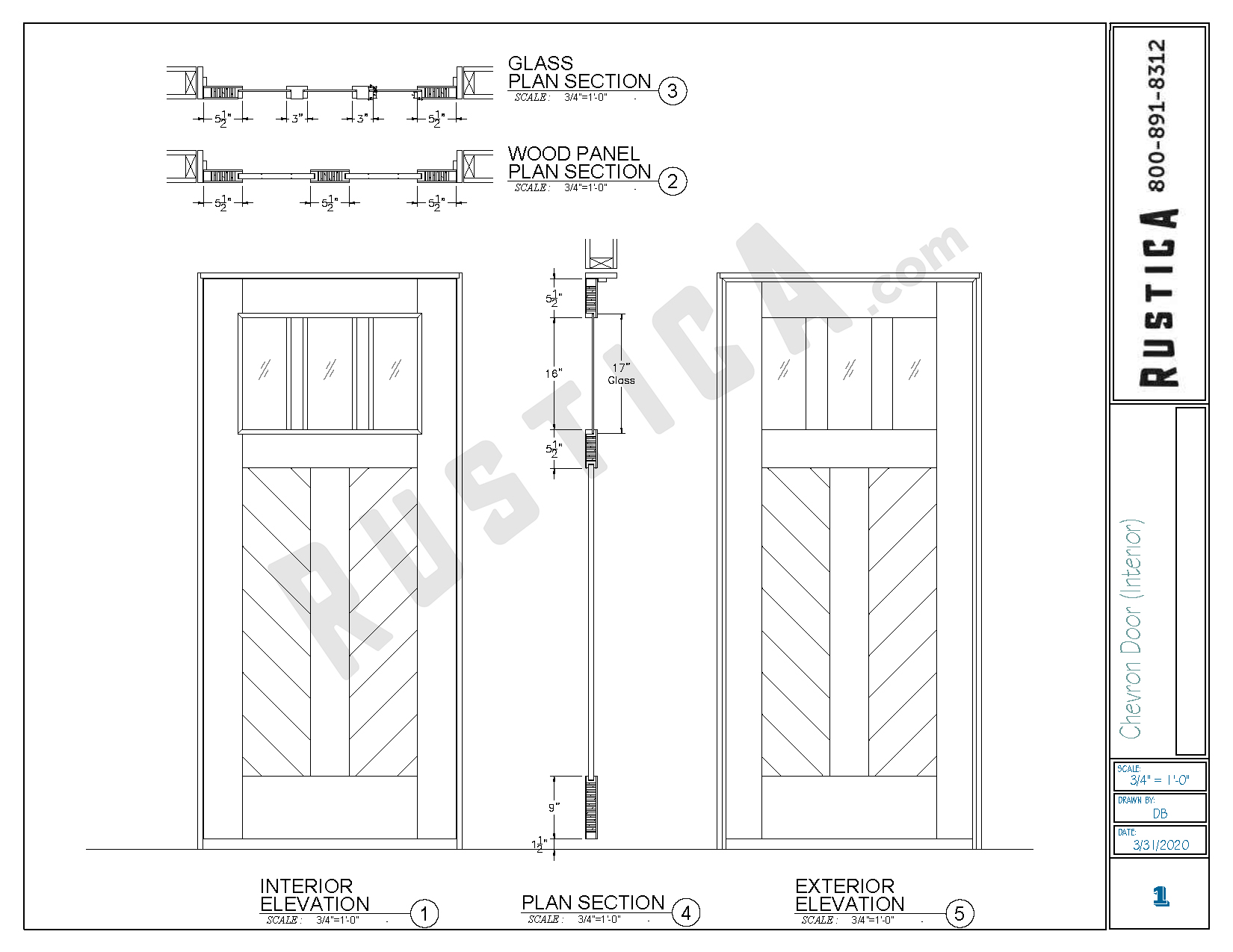 Chevron Barn Door: Pattern Hinged Barn Doors | Rustica